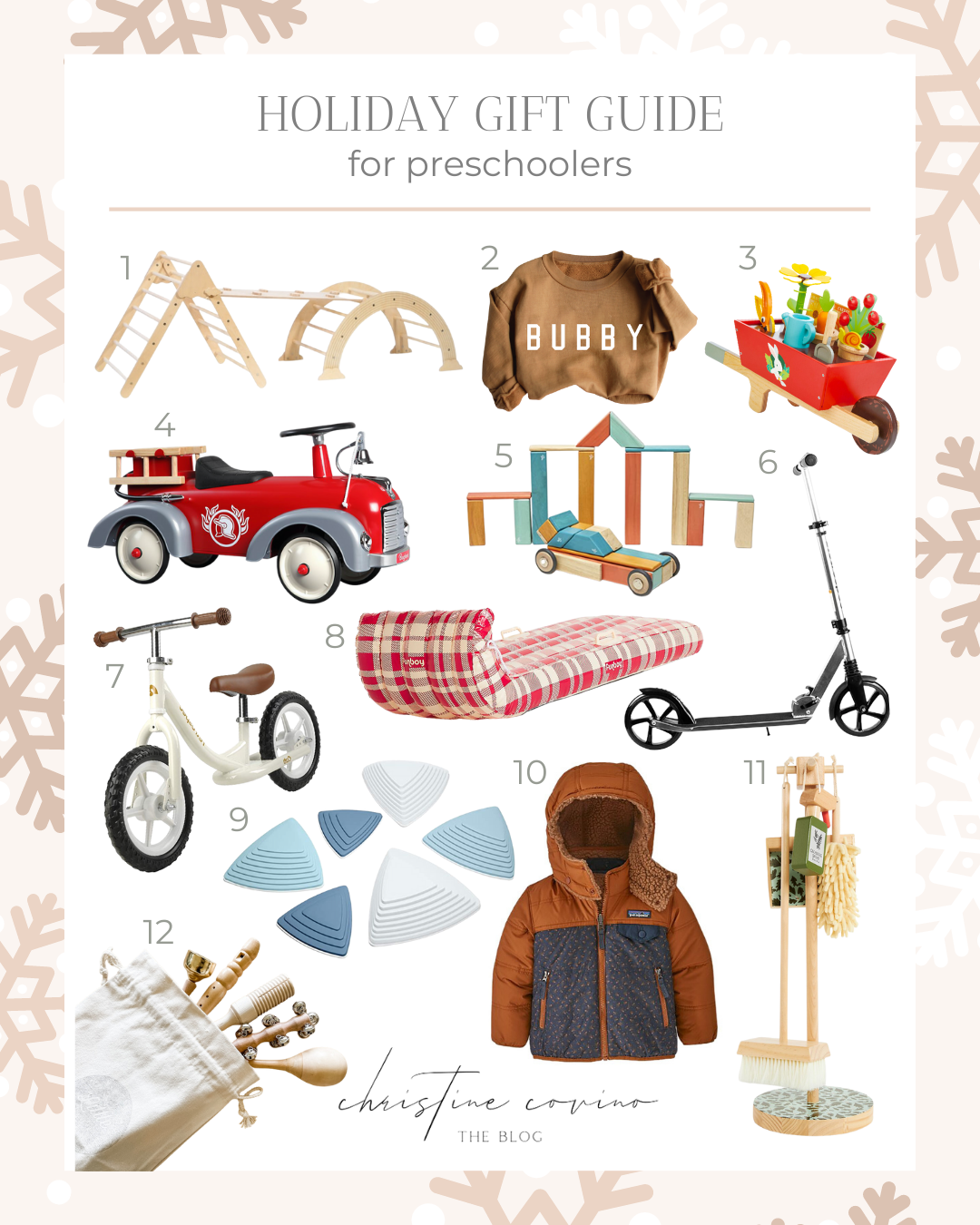 Gift Guide for Toddlers and Preschoolers - Christine Covino